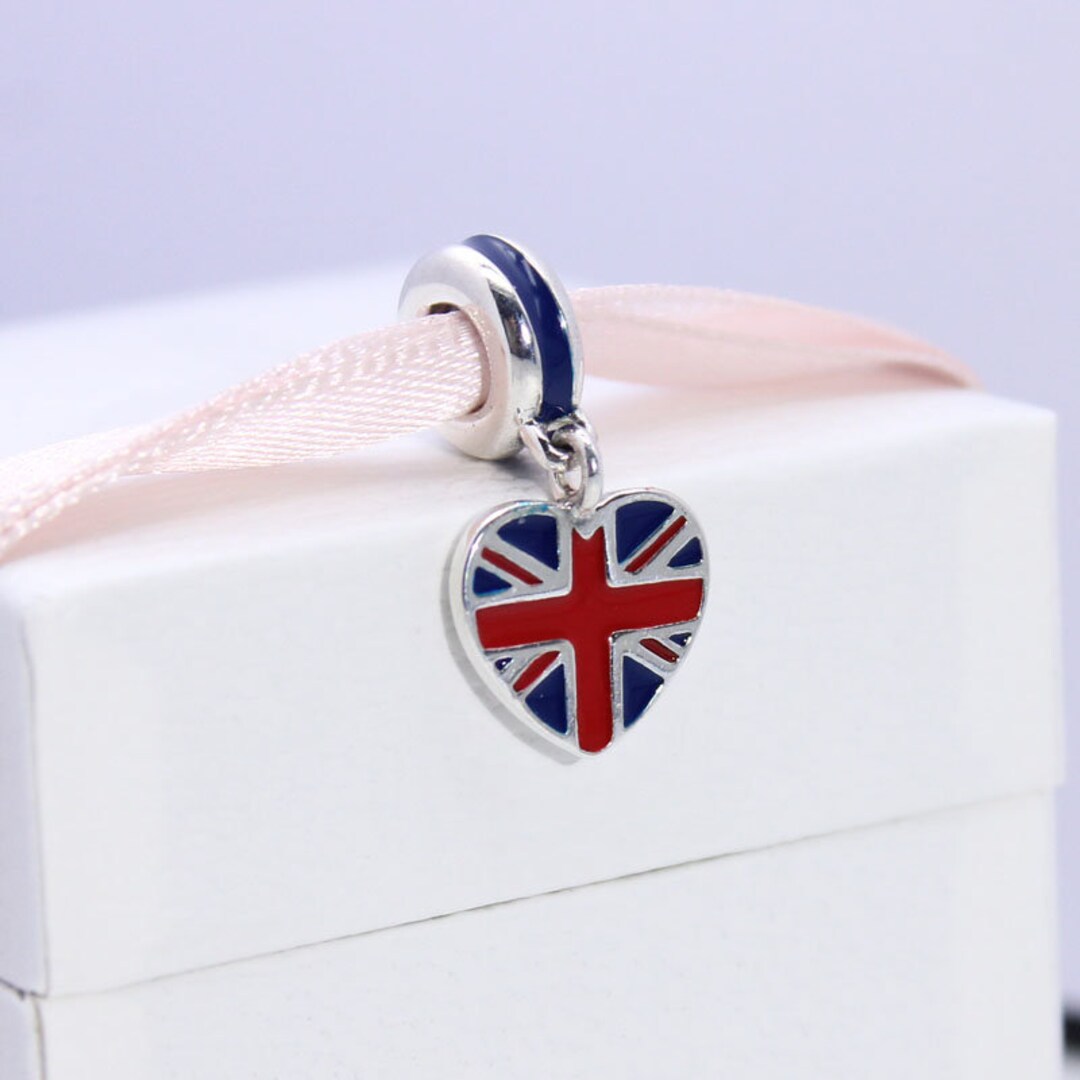 Pandora Great Britain Flag Dangle Charm Pendant, S925 ALE / Bracelet ...
