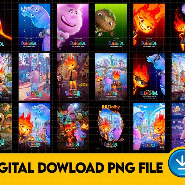 Elemental Movie Png - Etsy
