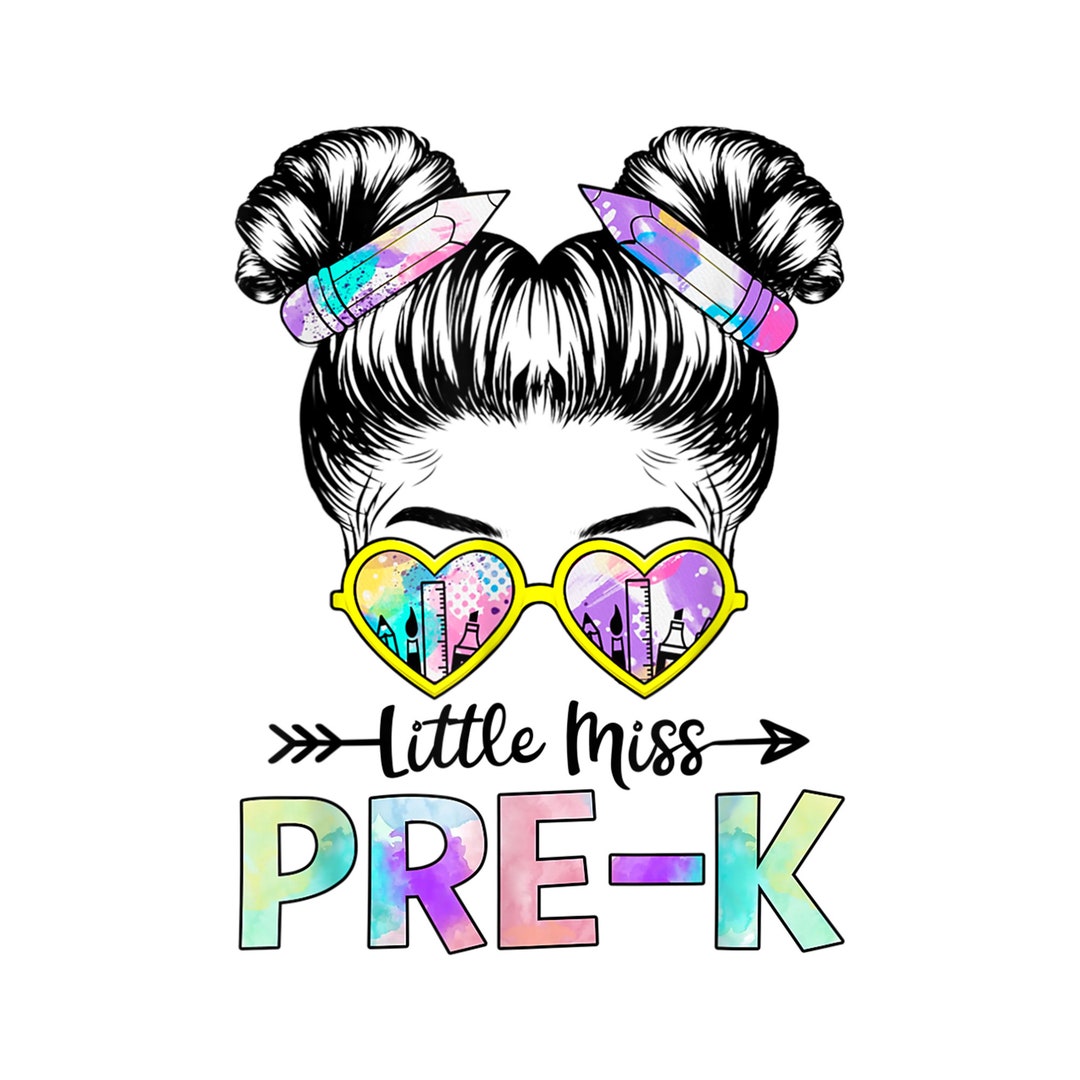 Little Miss Pre K Girl Back to School Png Daughter Png Digital - Etsy