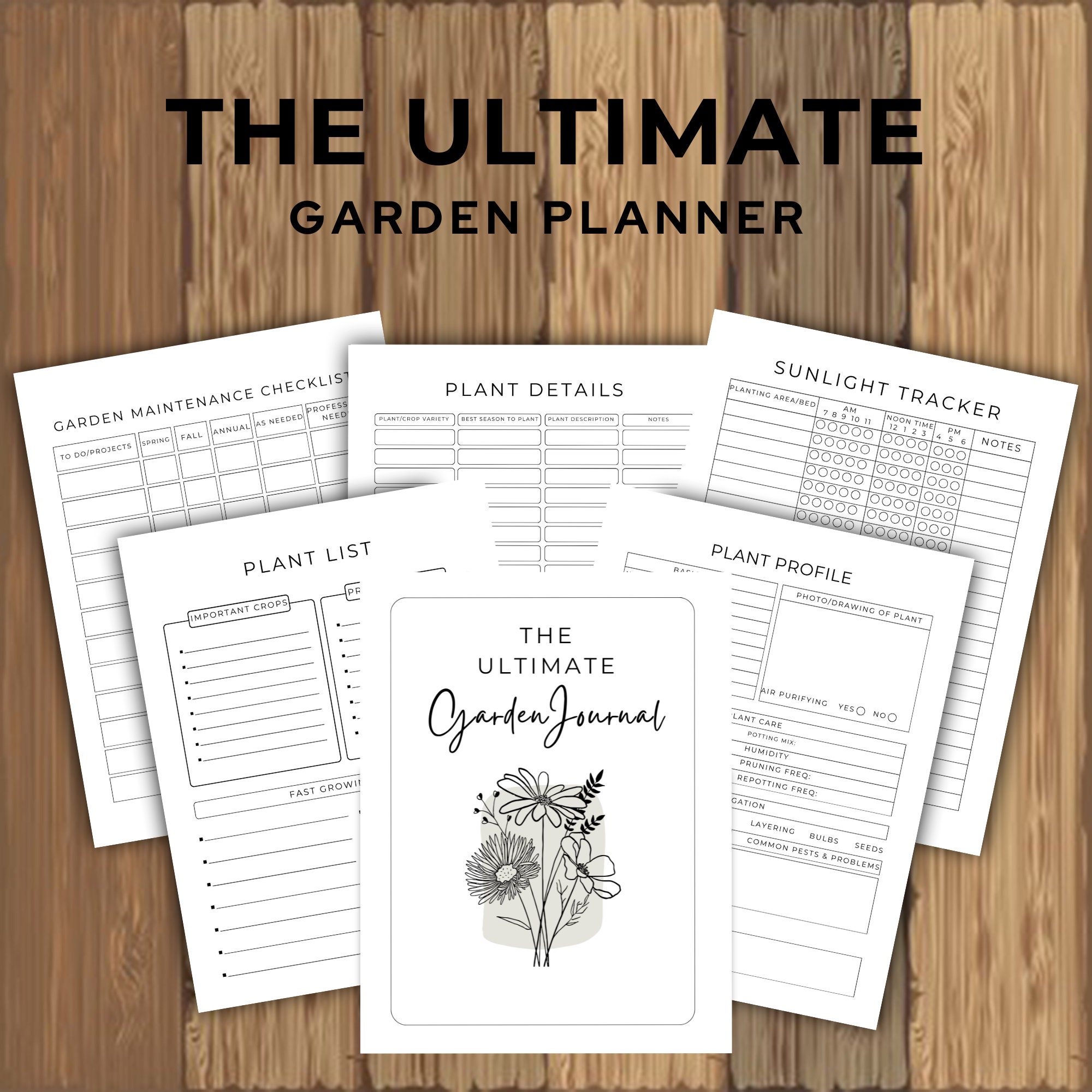 The Ultimate Garden Planner PDF | Garden Journal | Printable Gardening ...