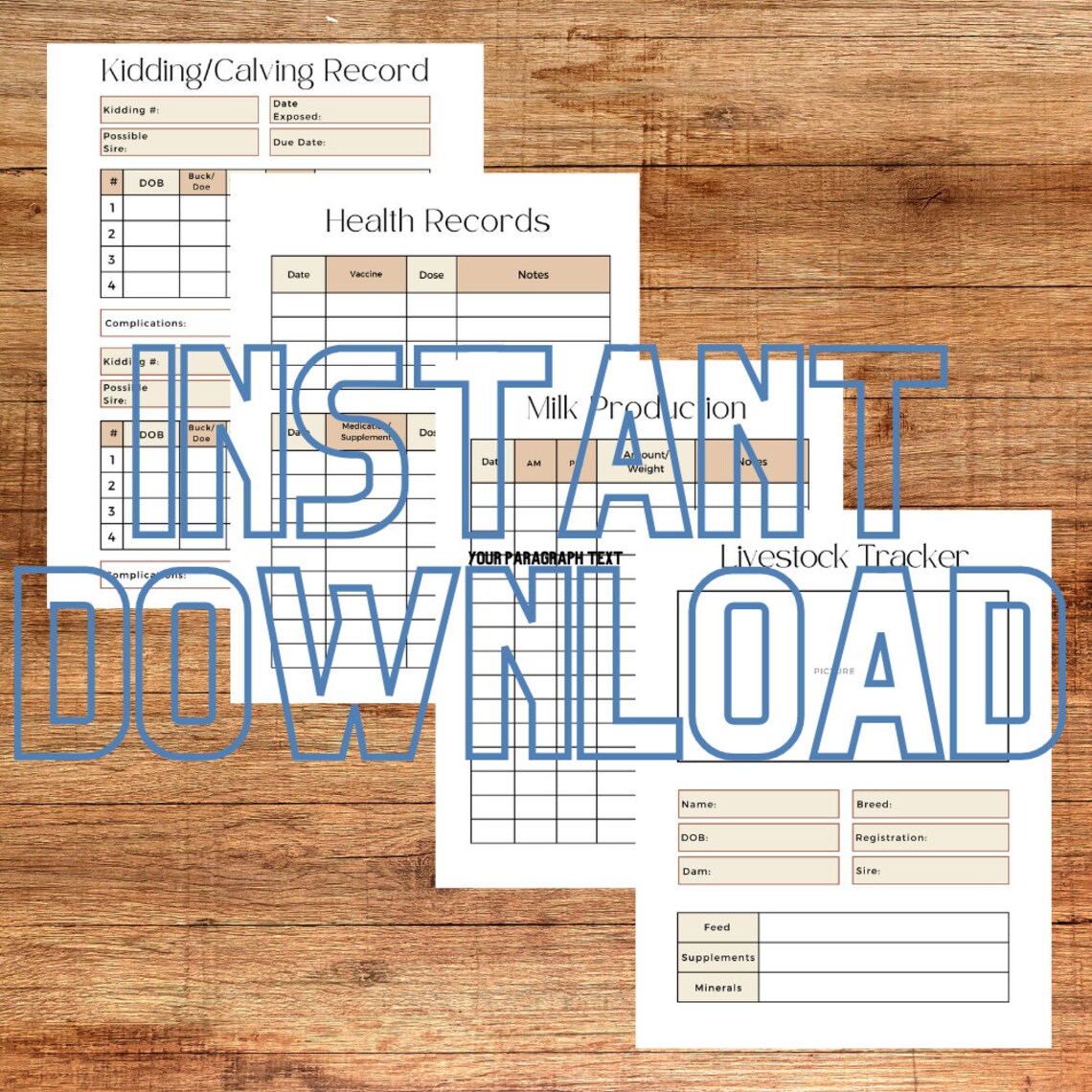 Livestock Record Keeping PDF - Organize Your Farm With Essential Animal ...