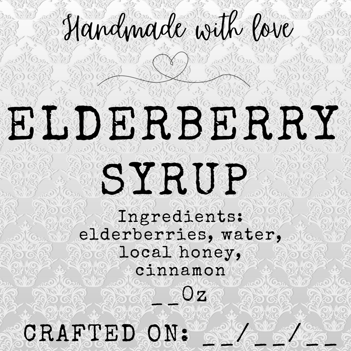 Printable Homemade Extract Labels Bundle PNG/SVG & PDF Customizable ...