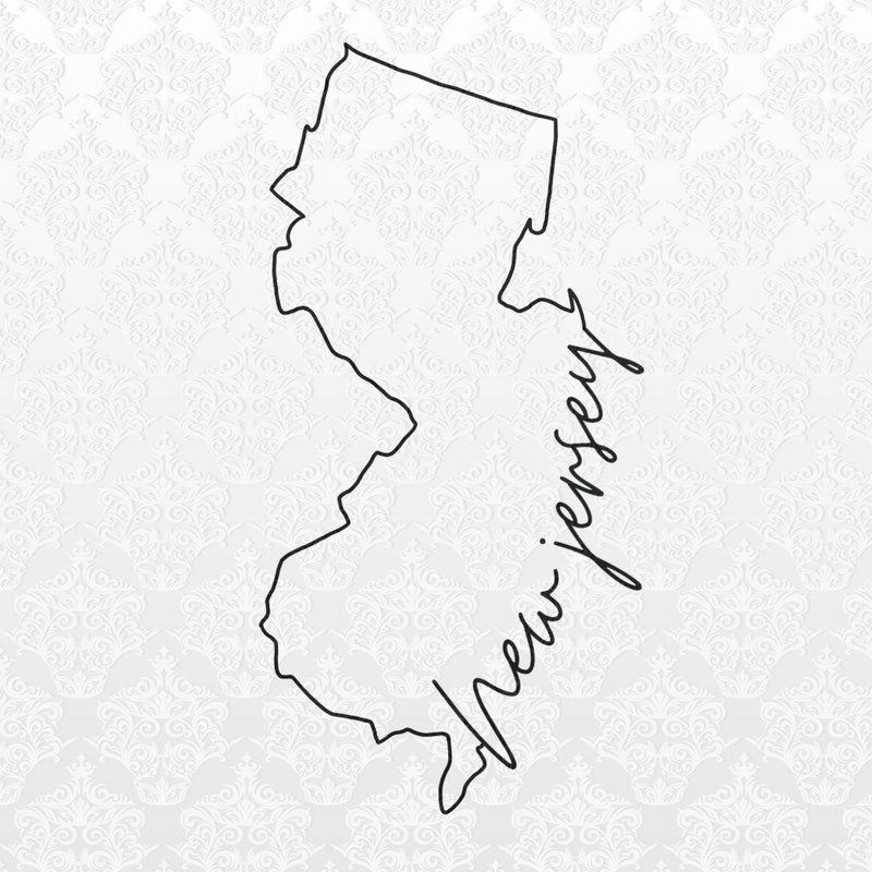 New Jersey Svg - Etsy