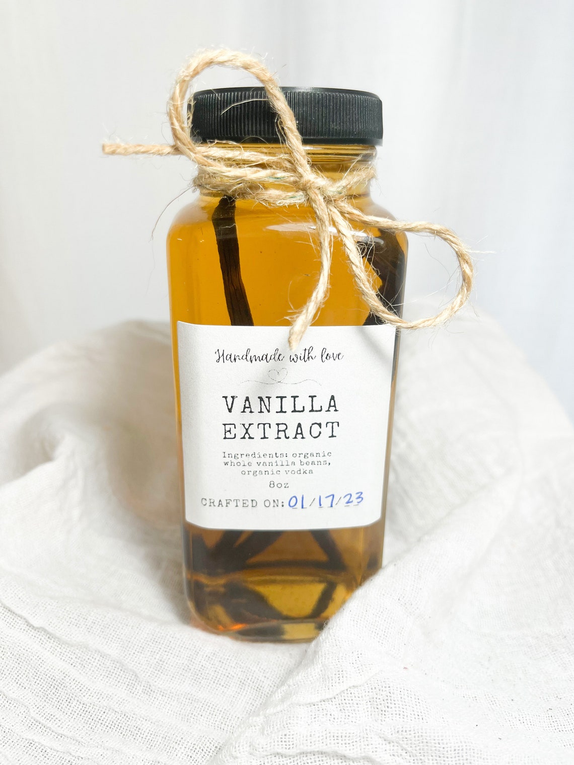 Organic DIY Vanilla Extract Label - SVG & PNG Digital Download - Etsy