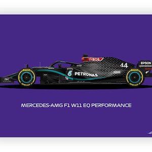 F1 Mercedes W11, Lewis Hamilton Car, World Champion 2020 - Vector ...