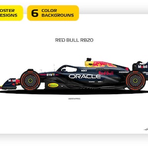 Red Bull RB20 Poster: Verstappen Max Car 2024 - Vector Art - Etsy