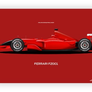 F1 Ferrari F2001, Michael Schumacher Car, Italian GP Special Livery ...