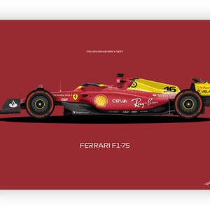 F1 Ferrari F1-75, Italian GP Special Livery, Charles Leclerc Car 2022 ...