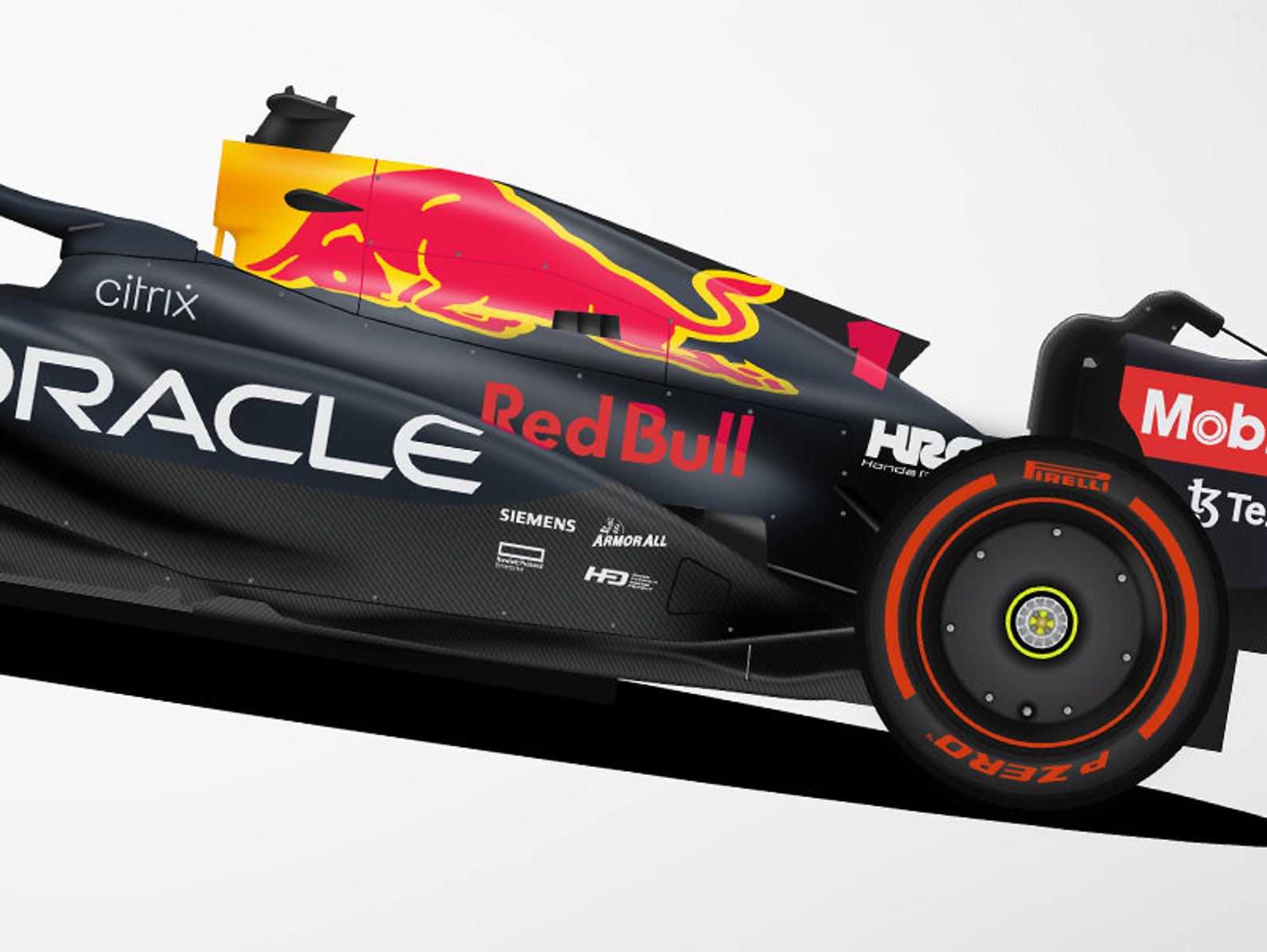F1 Red Bull RB18, Max Verstappen Car, World Champion 2022 - Vector ...