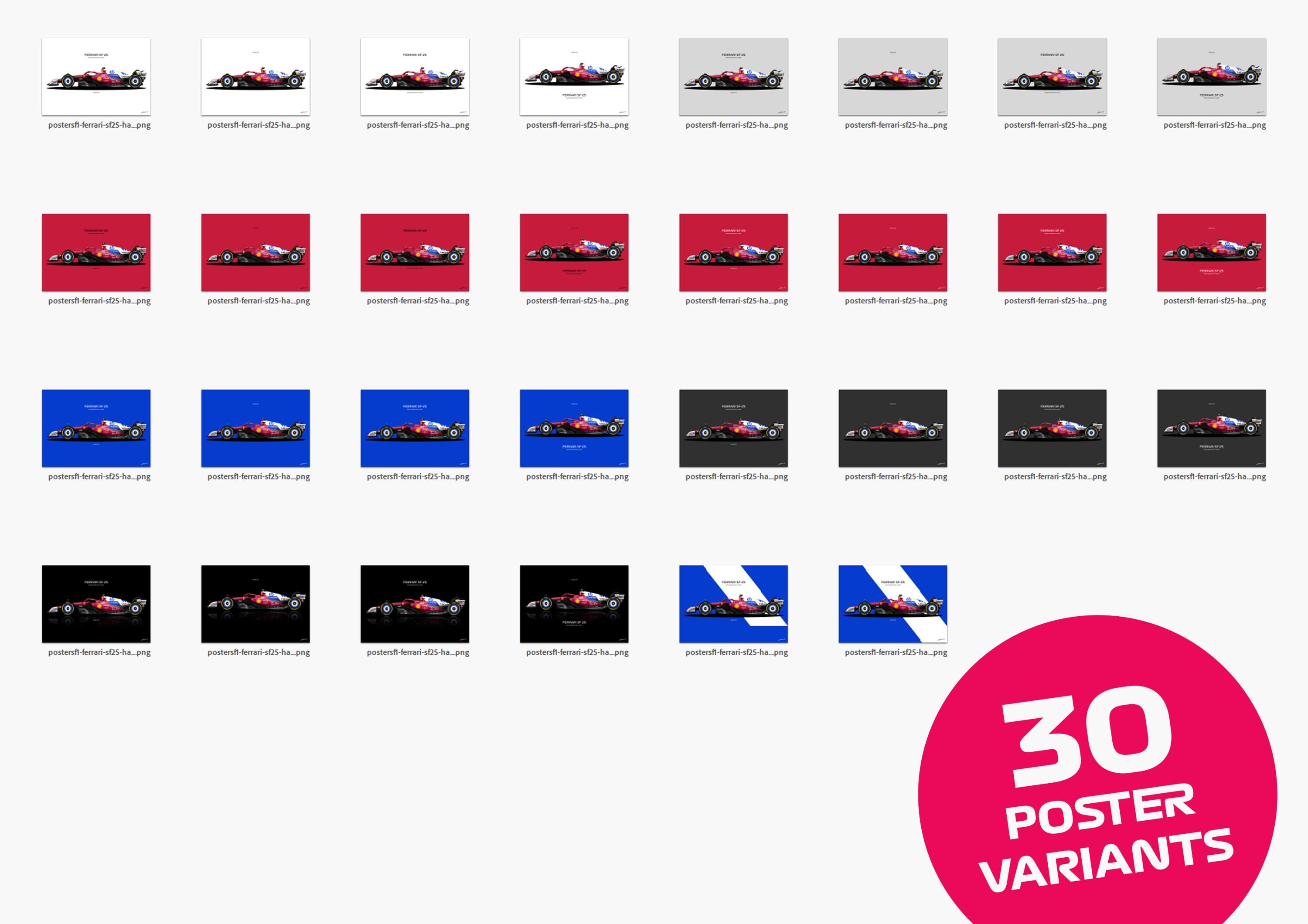 Ferrari SF-25 Miami GP Livery Poster: Lewis Hamilton Vector Art - Etsy