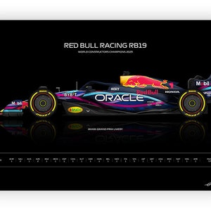F1 Red Bull RB19, Miami GP Livery, Max Verstappen Car, World Champion ...