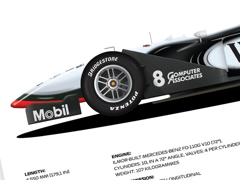 F1 Mclaren MP4-13, Mika Häkkinen Car, World Champion 1998 Vector ...