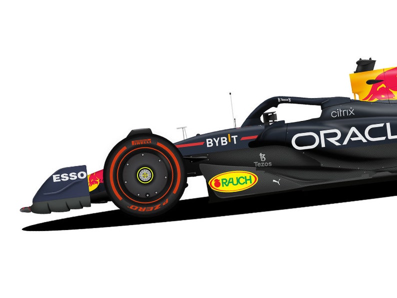 F1 Red Bull RB18, Max Verstappen Car, World Champion 2022 - Vector ...