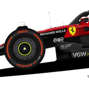 Ferrari SF-23 Poster: Charles Leclerc Singapore Grand Prix Art - Etsy
