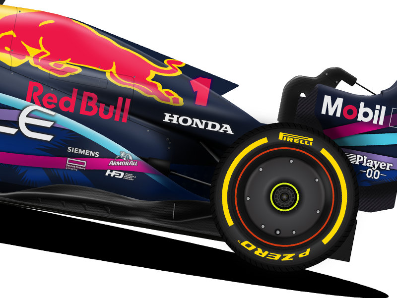 F1 Red Bull RB19, Miami GP Livery, Max Verstappen Car, World Champion ...