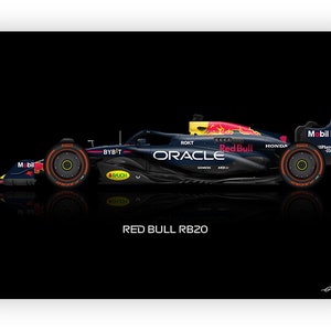 Red Bull RB20 Poster: Verstappen Max Car 2024 - Vector Art - Etsy