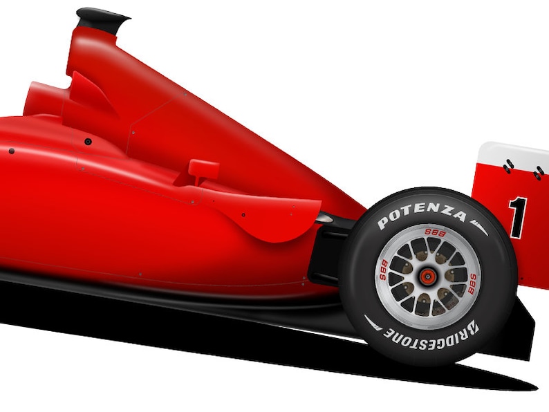 F1 Ferrari F2001, Michael Schumacher Car, Italian GP Special Livery ...