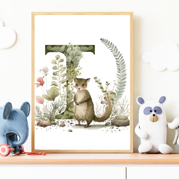 Letter Poster T - Etsy