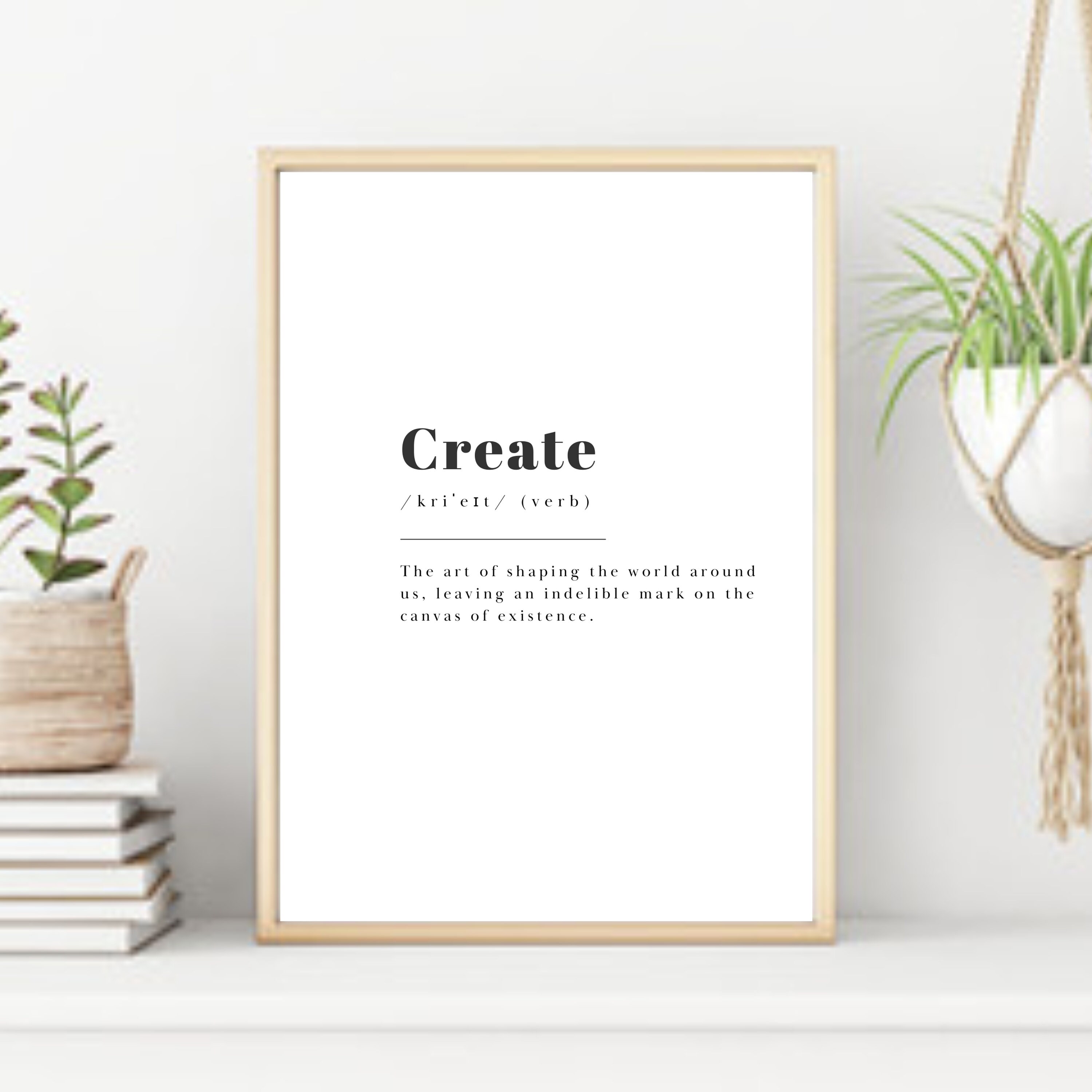 Create Definition Print Inspirational Wall Art Definition Print ...