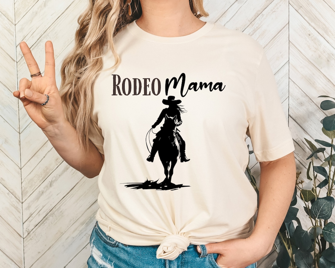 Rodeo Mama T-shirt, Rodeo Shirt, Western Mama, Cowgirl Mama Shirt ...