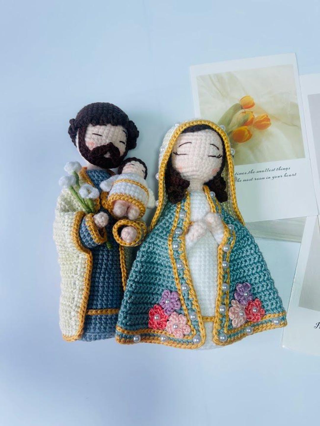 Holy Family, Nativity Doll, Crochet Catholic Doll, Jesus Mary Joseph ...
