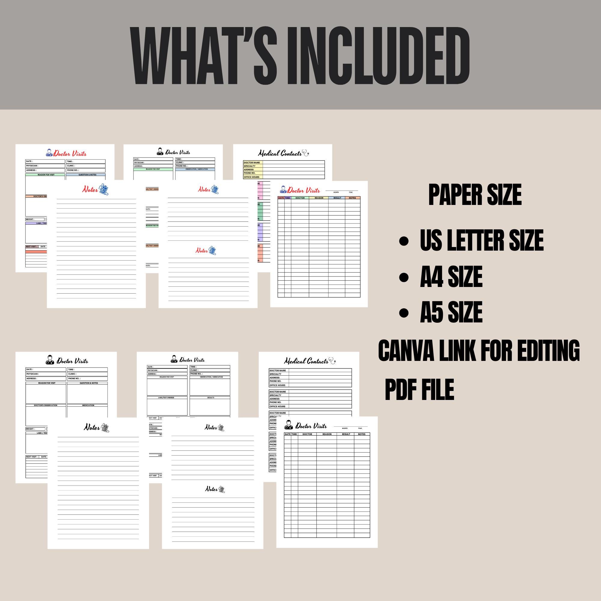 Medication Supplement List Tracker, Printable Medication Schedule ...