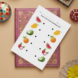 70 Printable Matching Worksheets, Match the Picture, 70 Matching ...