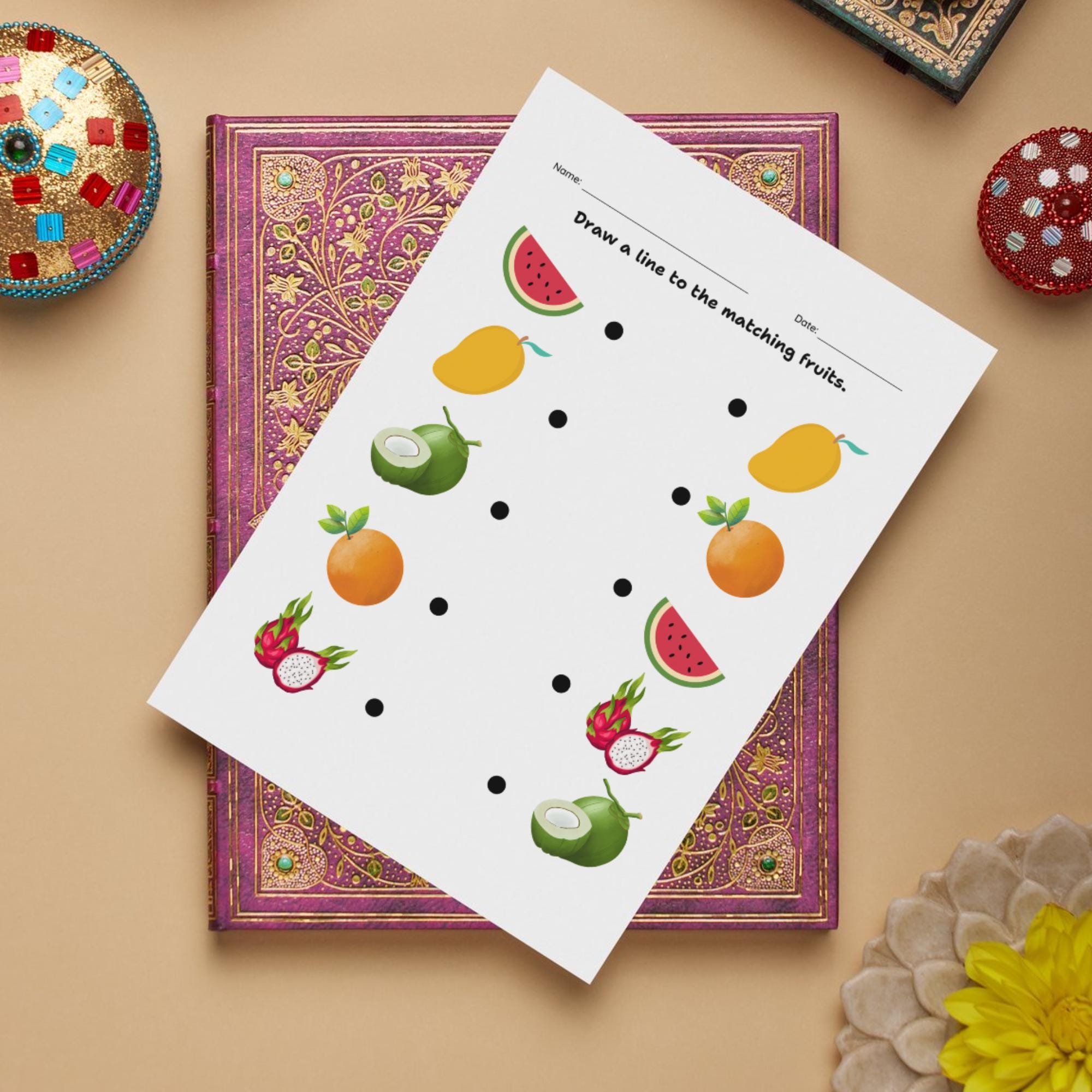 70 Printable Matching Worksheets, Match the Picture, 70 Matching ...