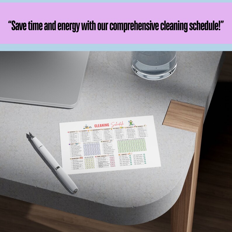 EDITABLE Cleaning Planner, Cleaning Checklist, Family Kids Chore Chart ...