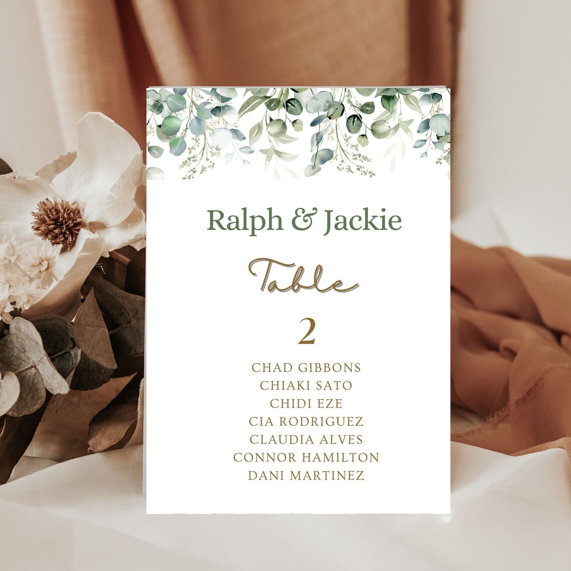 Wedding Seating Chart Card Template Wedding Chart Card - Etsy