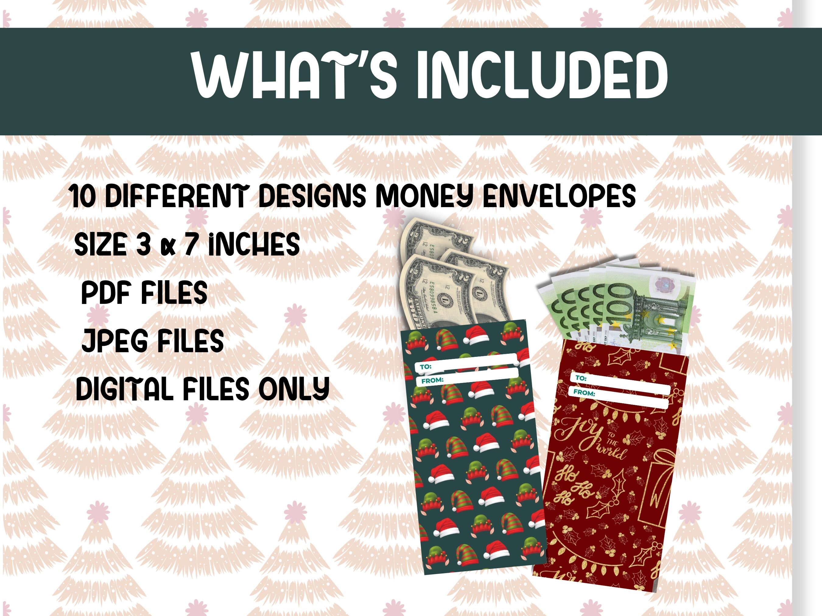 Printable Christmas Money Holder, Christmas Money Envelopes, Money ...
