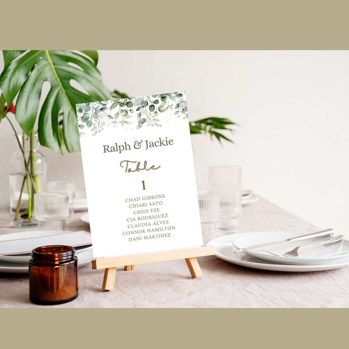 Wedding Seating Chart Card Template Wedding Chart Card - Etsy