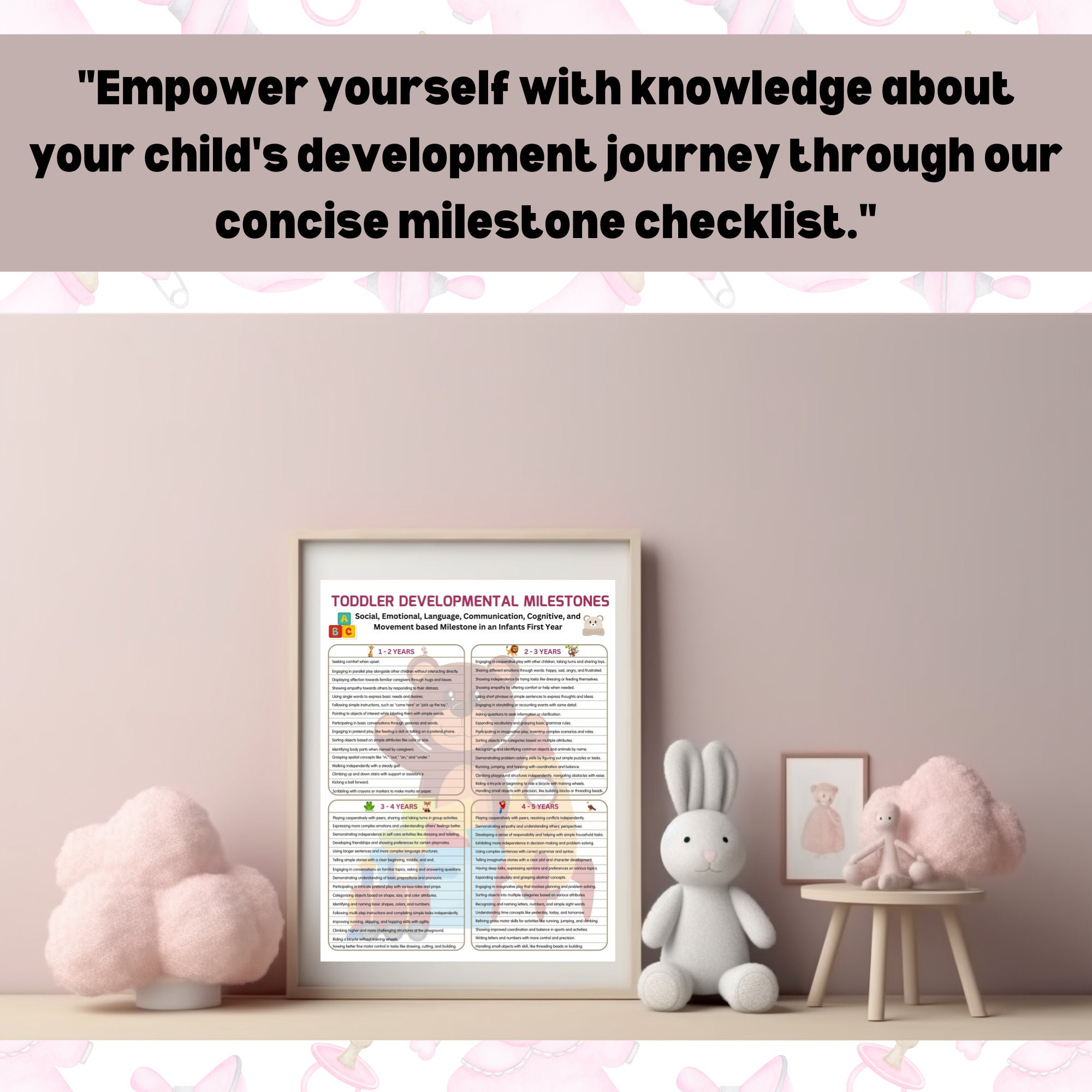 Infant and Toddler Developmental Milestone Checklist, Child Growth ...