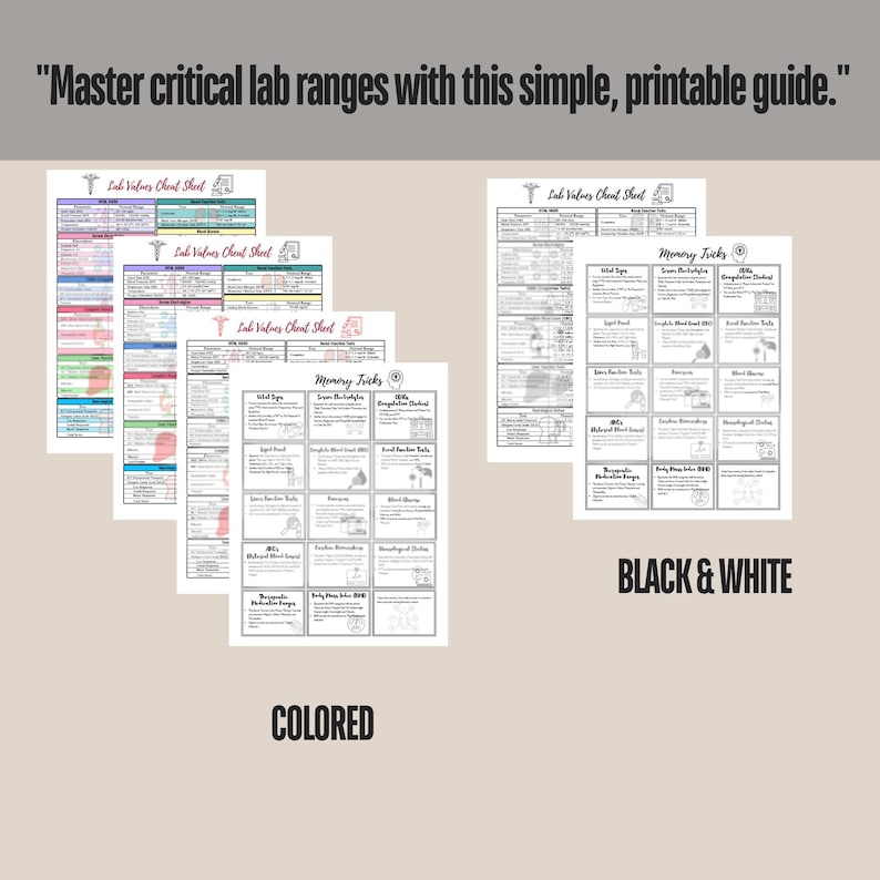 Lab Values Cheat Sheet & Memory Tricks, Lab Values Nursing, Nursing School Labs, Nursing Study ...