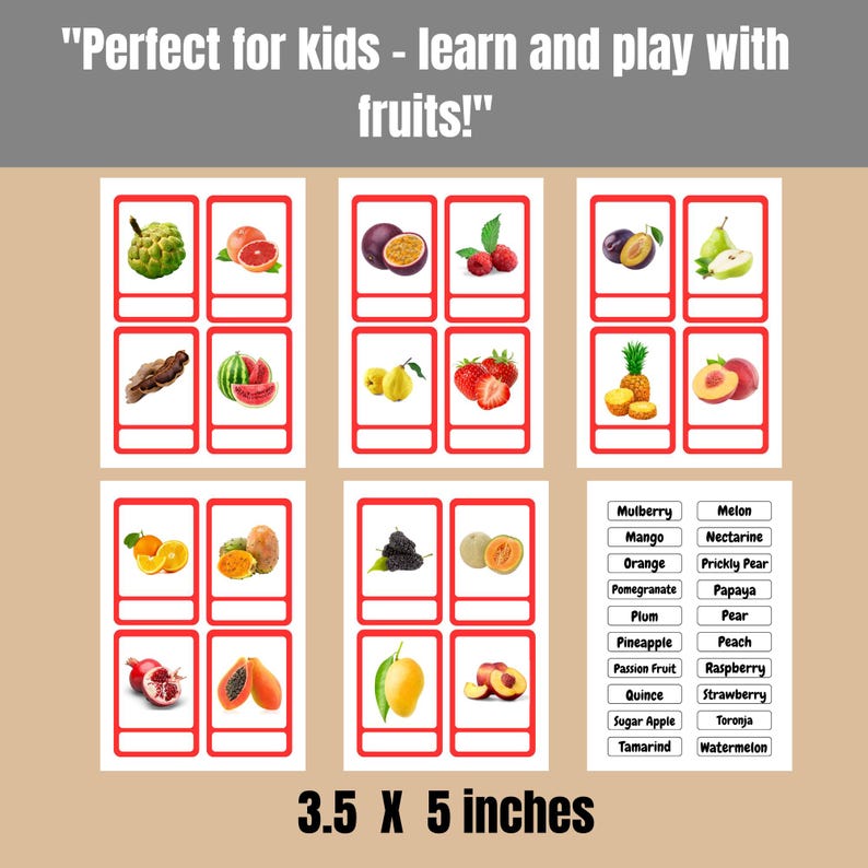 Fruits Flash Cards, Flash Cards Nomenclature, Fruits Flashcards ...