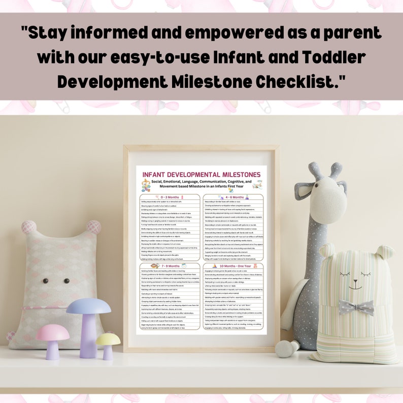 Infant and Toddler Developmental Milestone Checklist, Child Growth ...