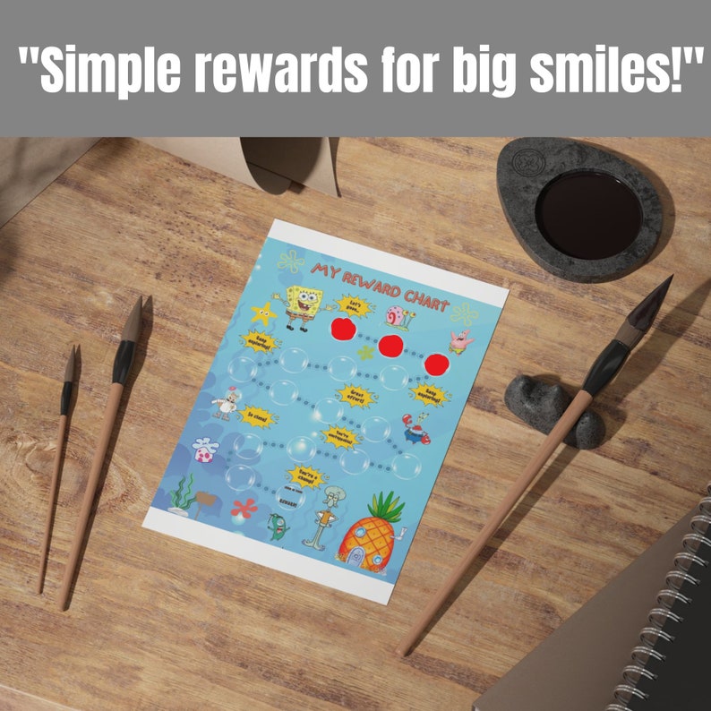 Reward Chart for Kids, Shark Chore Chart, Behavior Chart, Printable ...