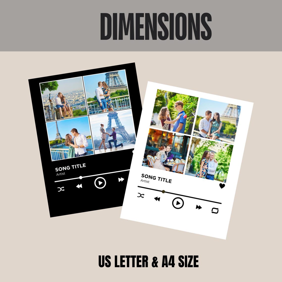 Music Player Template Canva, Music Player Plaque, Glass Music Player ...