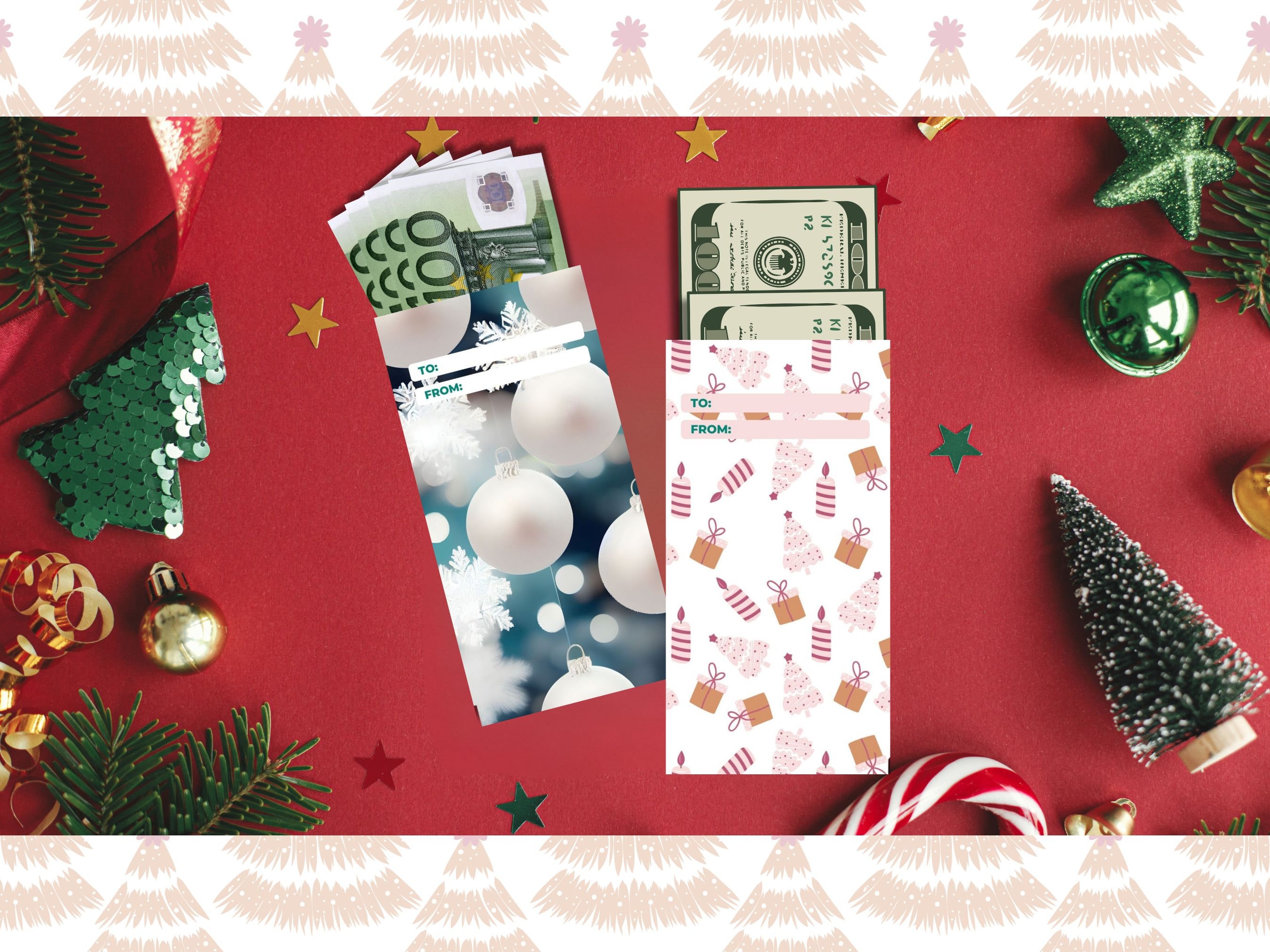 Printable Christmas Money Holder, Christmas Money Envelopes, Money ...