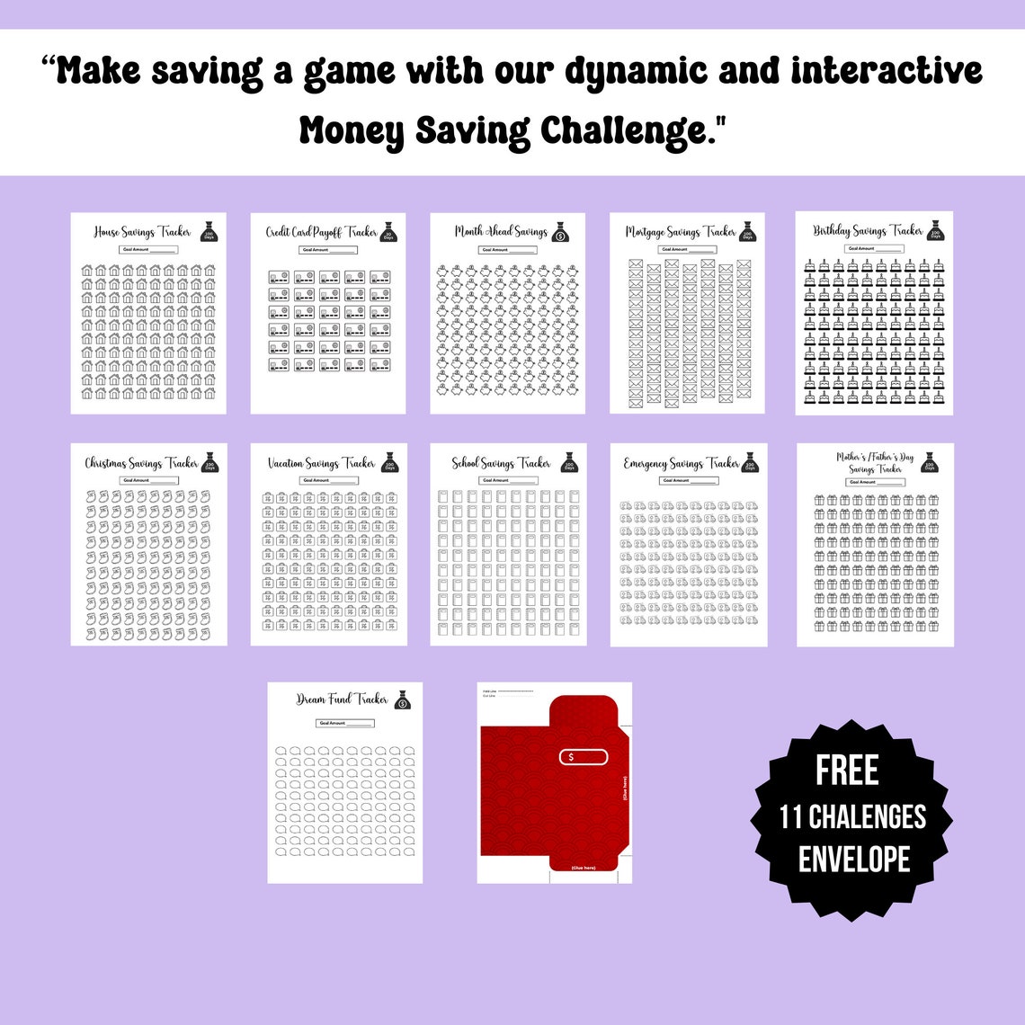 Ultimate Savings Challenge Bundle, Money Savings Challenge, Savings ...