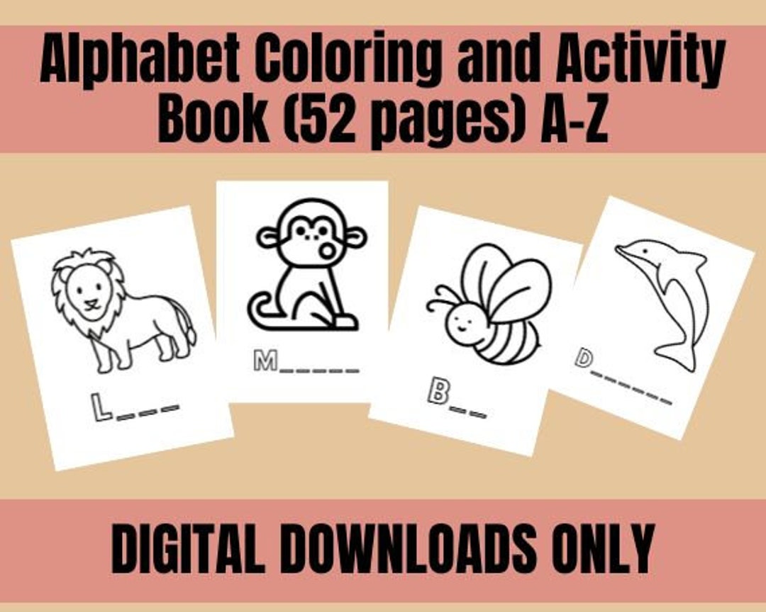 Alphabet Coloring Pages, Printable Educational Coloring Sheets, Kids ...
