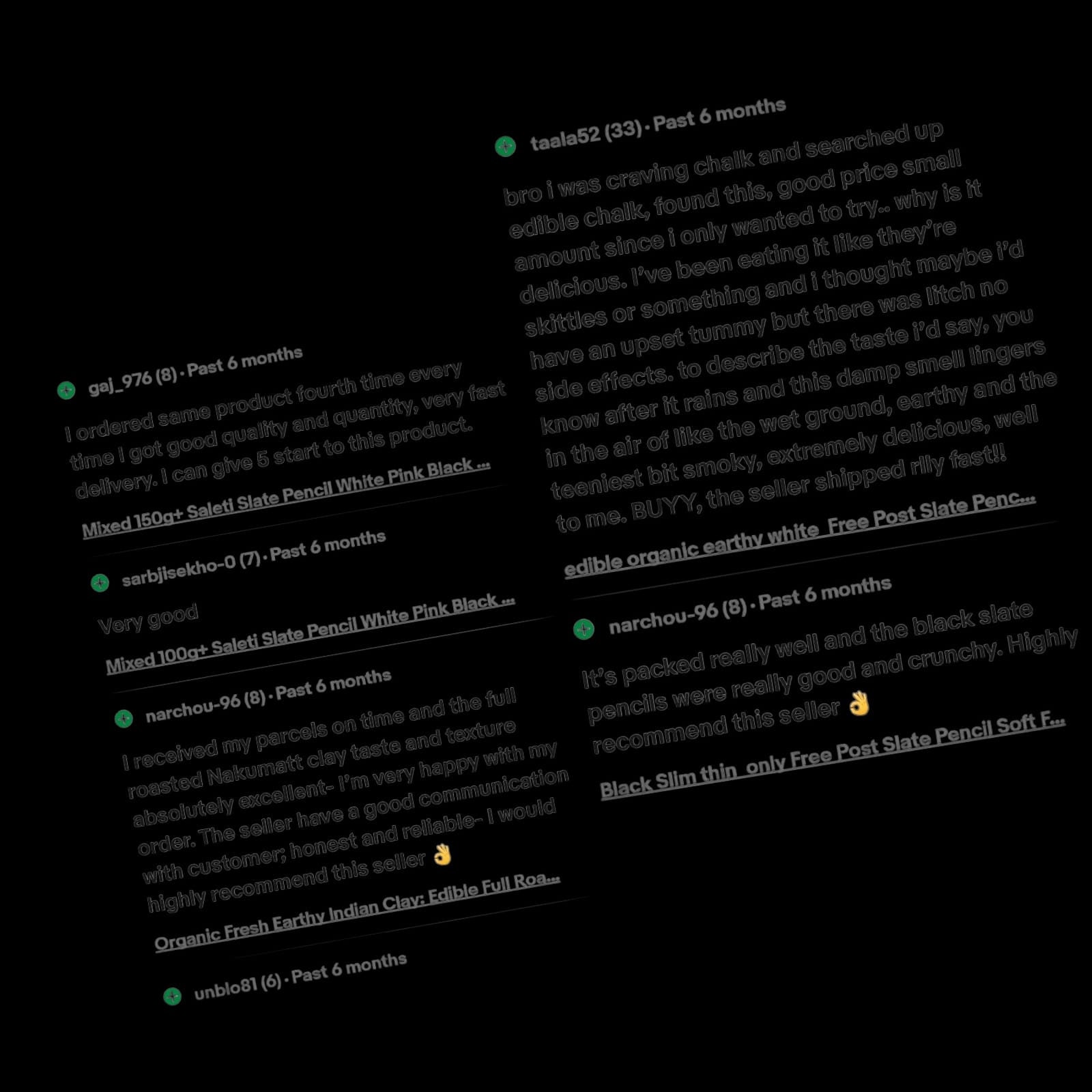 1 Kilo+ White Fat Edible Organic Thick Only Slate Shale Pencil Soft ...