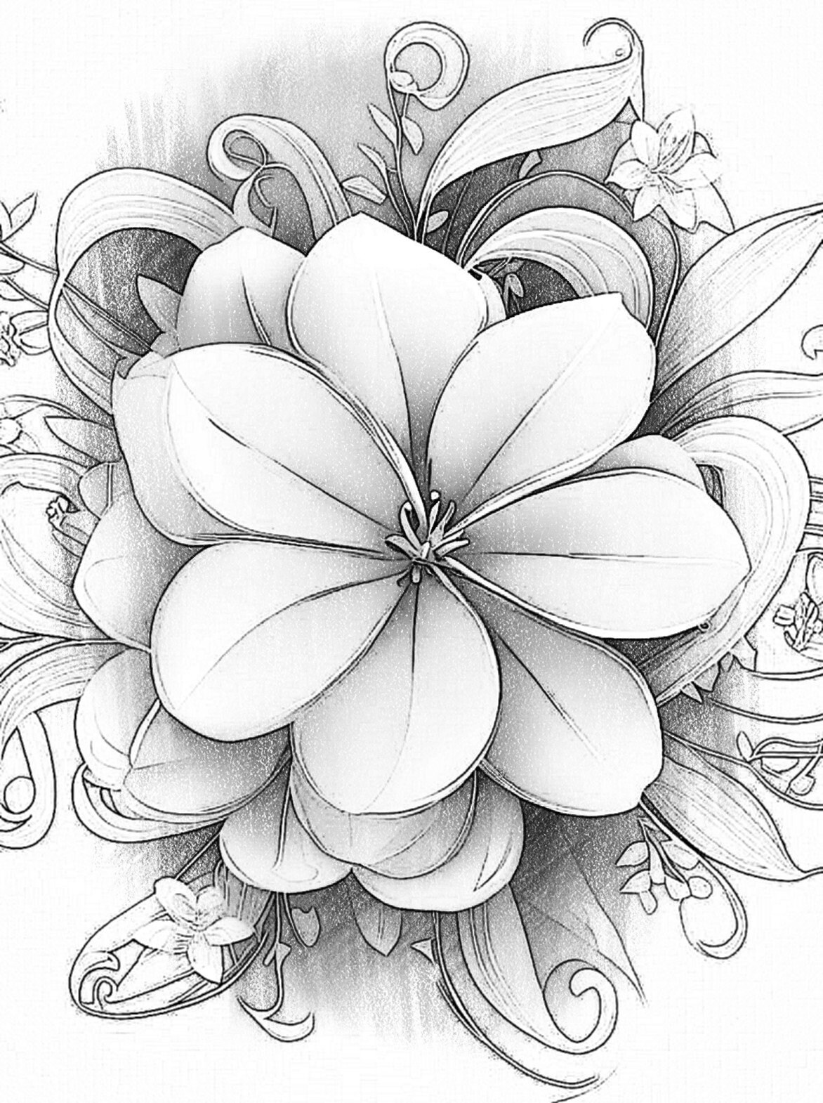 Flower Design instant Download, Digital File - Etsy