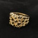 14k Gold Medium Square Nugget Ring / Classic Nugget Ring / Men’s Ring ...