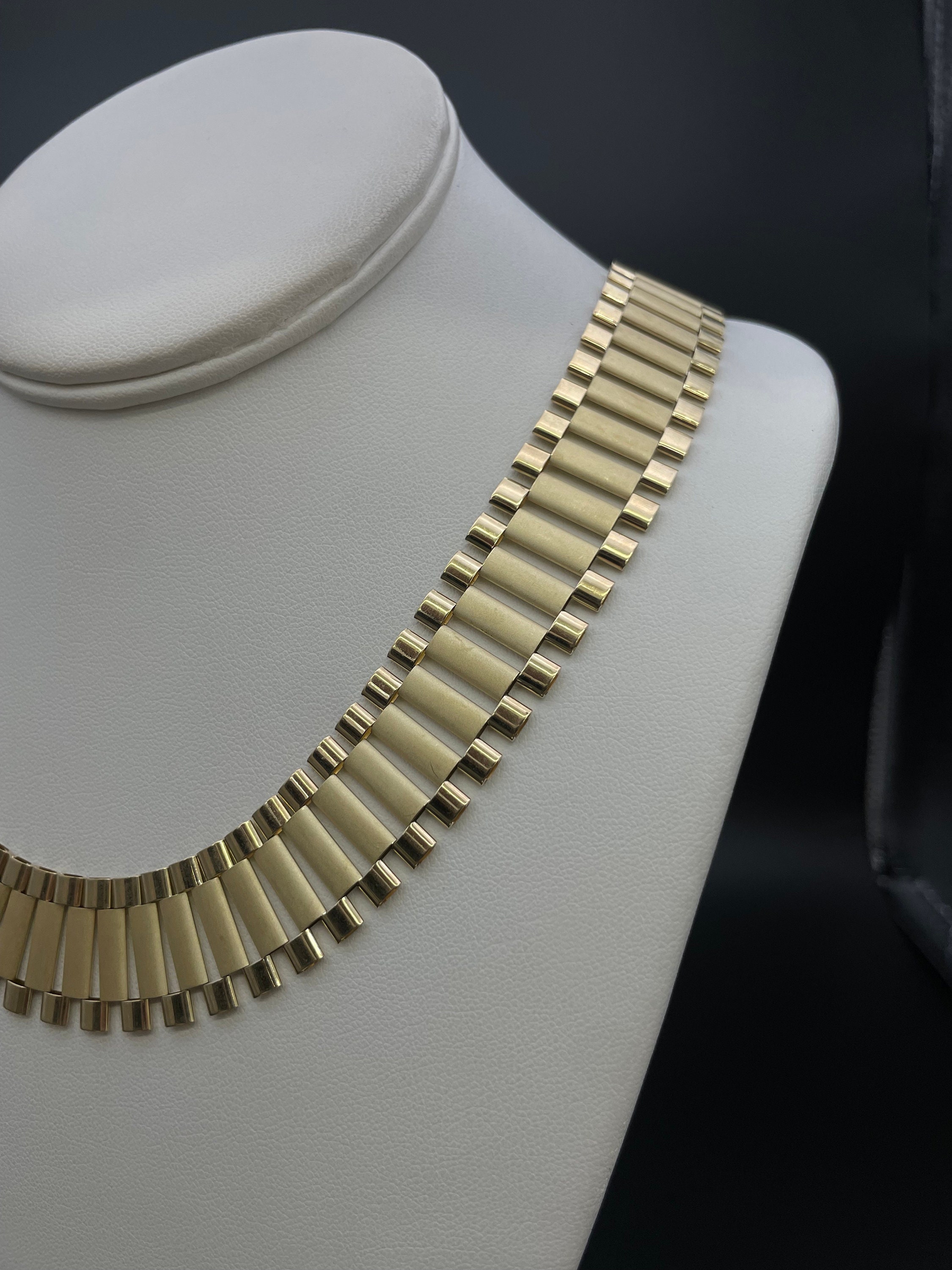 10k Gold Presidential Rolex Jubilee Chain Necklace - Etsy