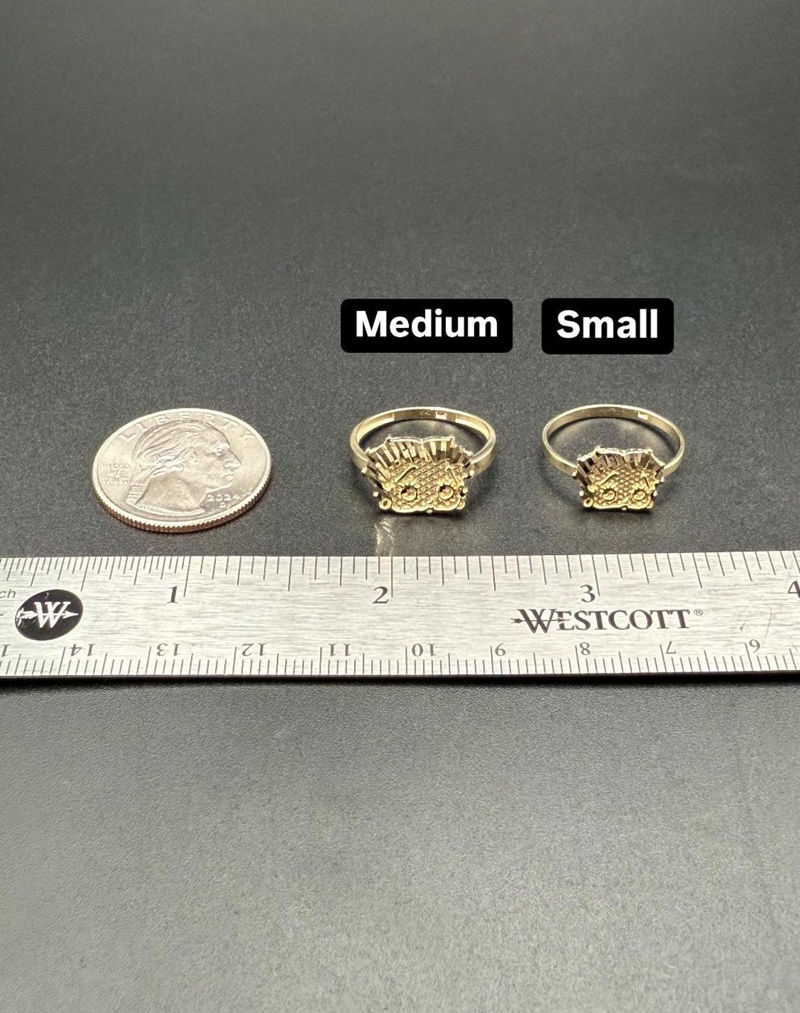 10k Solid Gold Betty Boop Ring/ Y2K / Sassy Betty Boop / Gift - Etsy