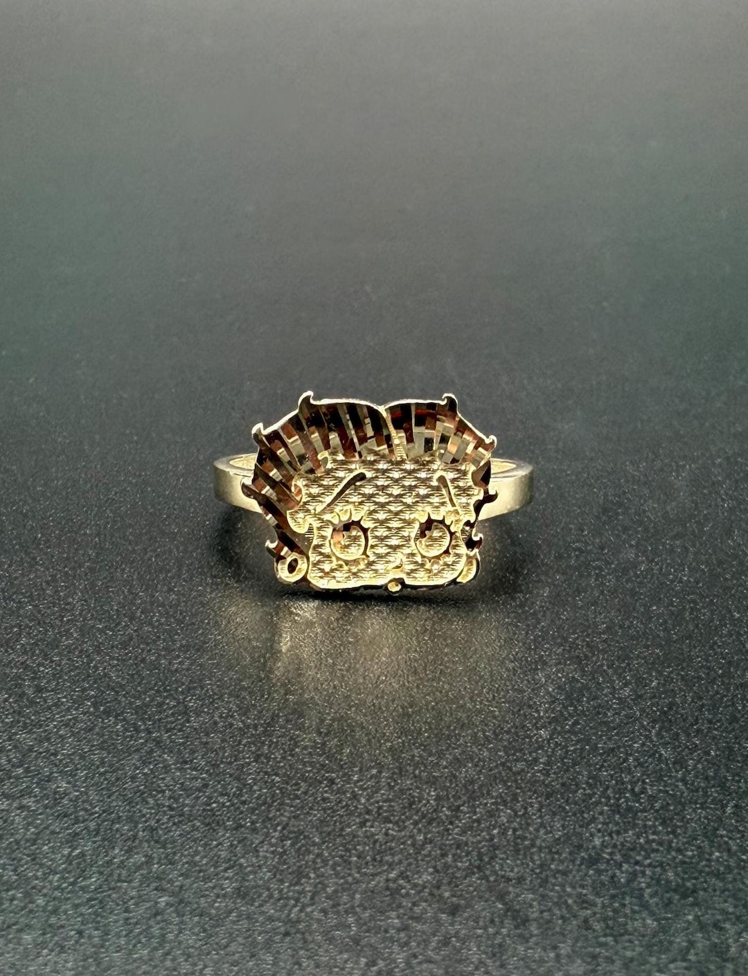 10k Solid Gold Betty Boop Ring/ Y2K / Sassy Betty Boop / Gift - Etsy