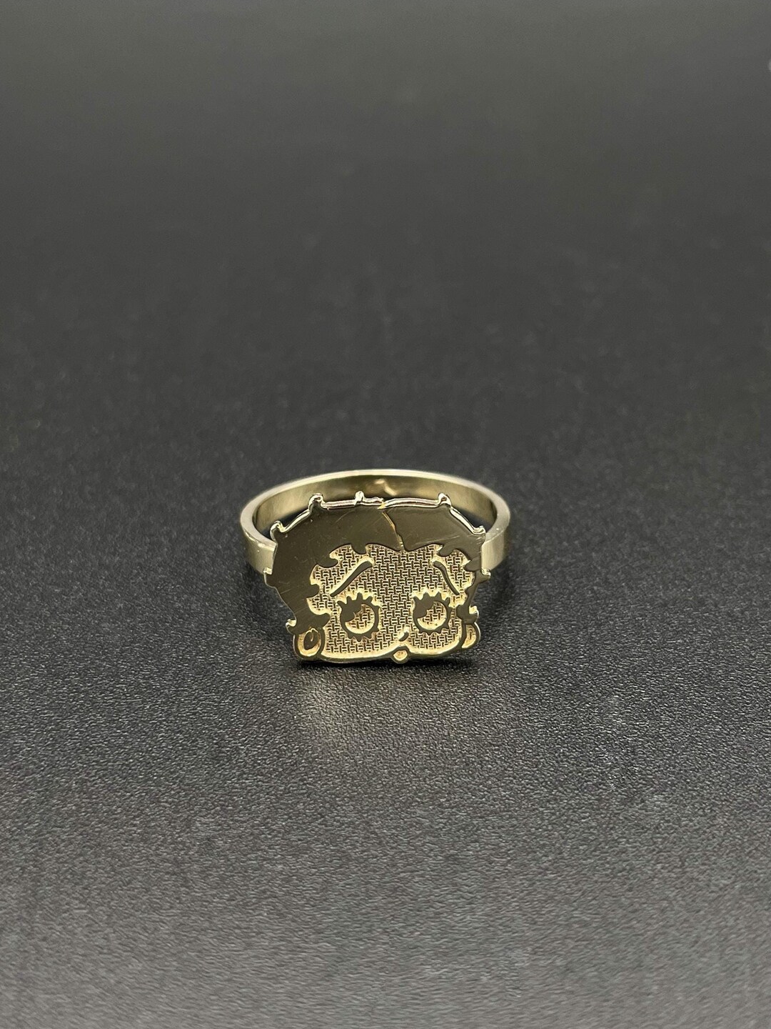 10k Solid Gold Betty Boop Ring/ Y2K / Sassy Betty Boop / Gift - Etsy