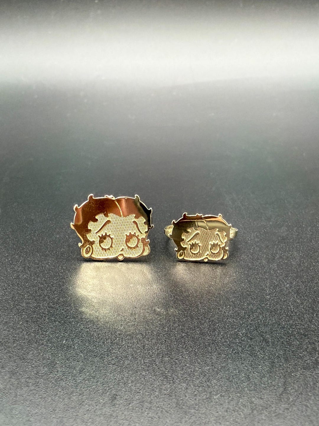 10k Solid Gold Betty Boop Ring - Plain Version/ Y2K / Sassy Betty Boop ...