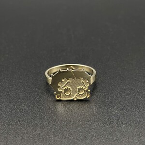 10k Solid Gold Betty Boop Ring/ Y2K / Sassy Betty Boop / Gift - Etsy